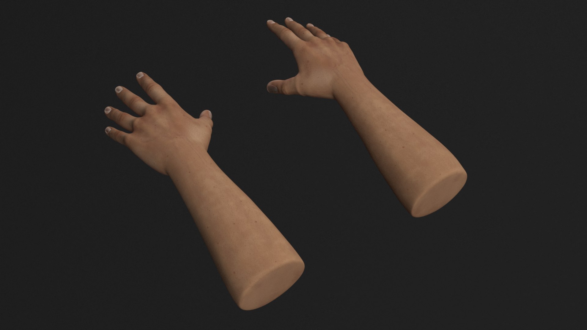 White Man Hands Base Pose Model - TurboSquid 2195765