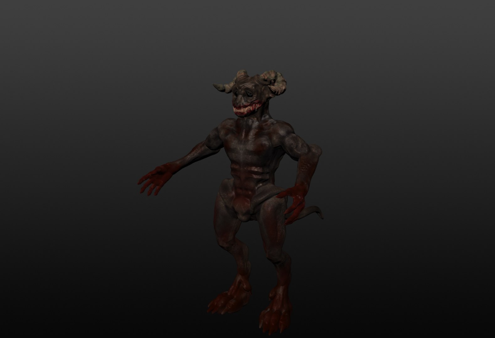 Demon Creature 3d Model