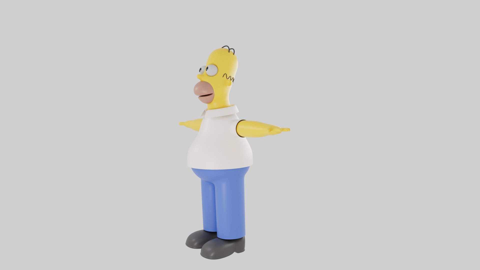 3D Model Homer Simpson Rigged For Cinema 4D - TurboSquid 2278538