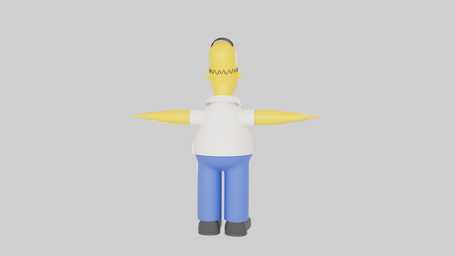 3D Model Homer Simpson Rigged For Cinema 4D - TurboSquid 2278538