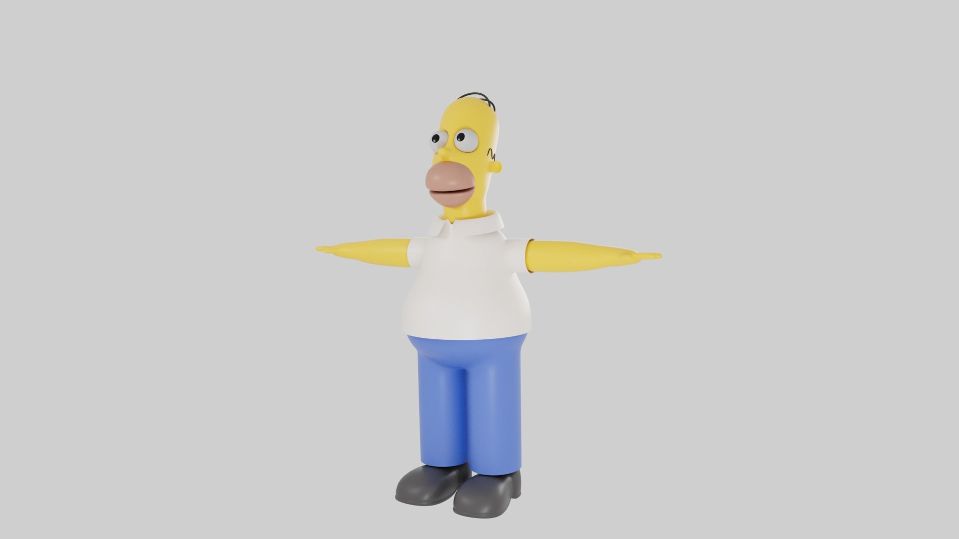 3D Model Homer Simpson Rigged For Cinema 4D - TurboSquid 2278538