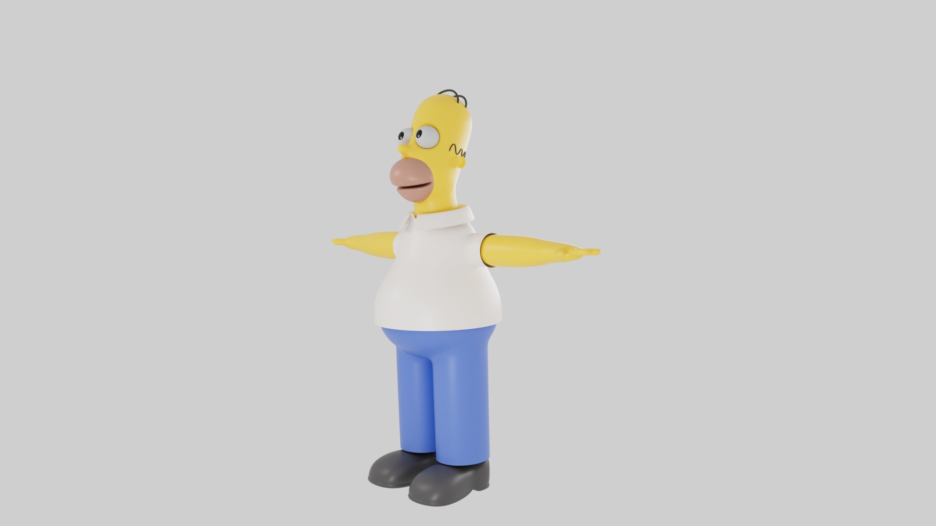 3D Model Homer Simpson Rigged For Cinema 4D - TurboSquid 2278538