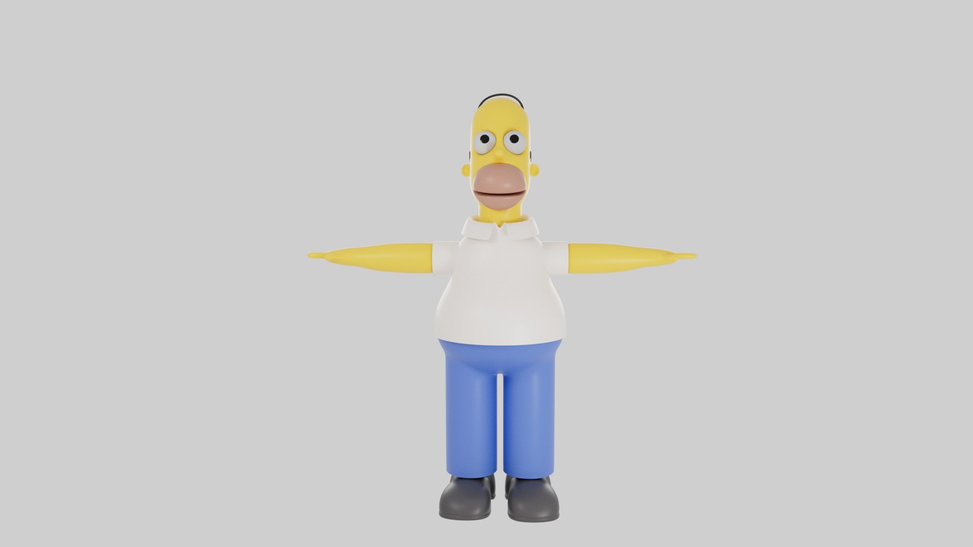 3D Model Homer Simpson Rigged For Cinema 4D - TurboSquid 2278538