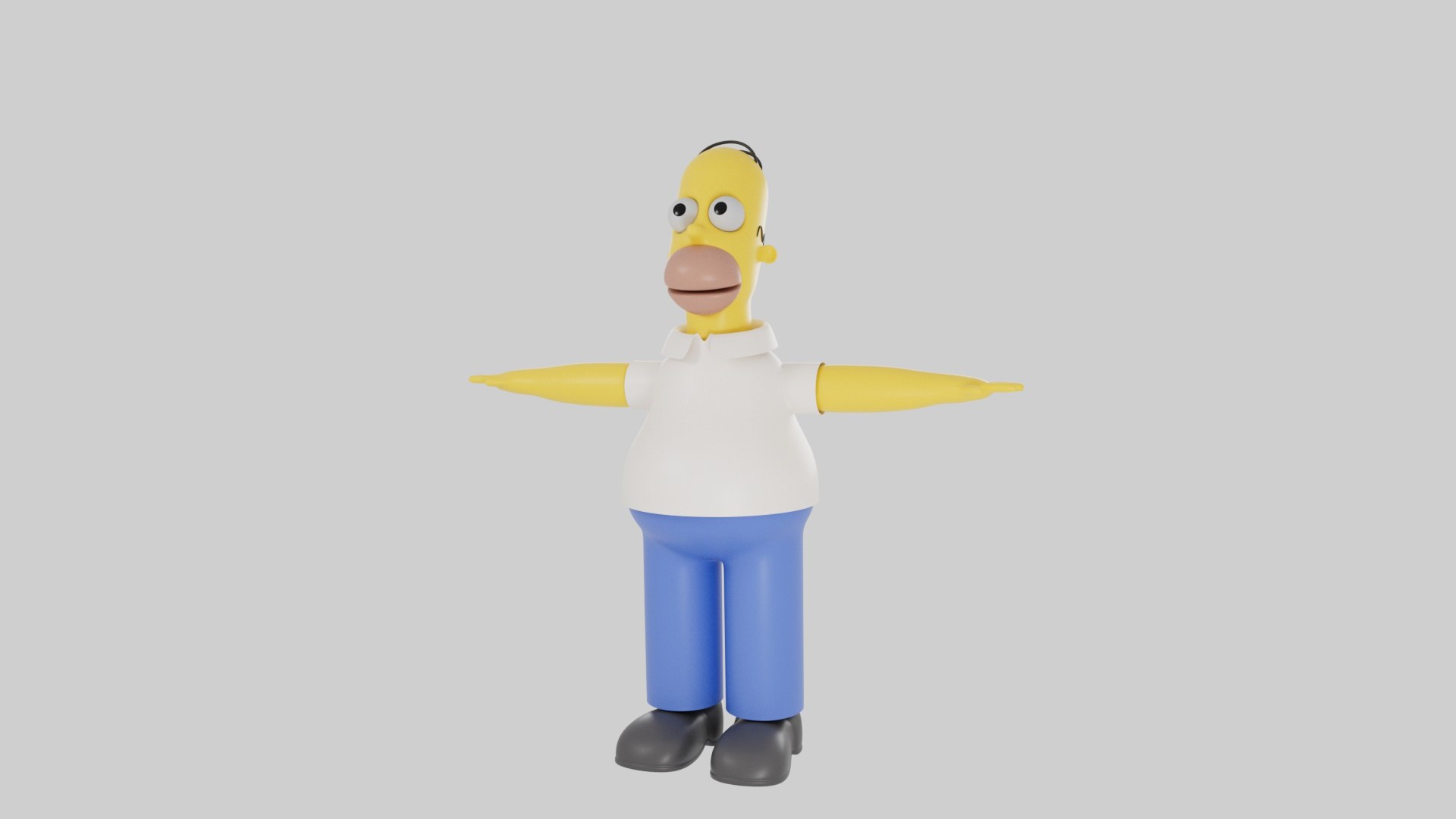 3D Model Homer Simpson Rigged For Cinema 4D - TurboSquid 2278538
