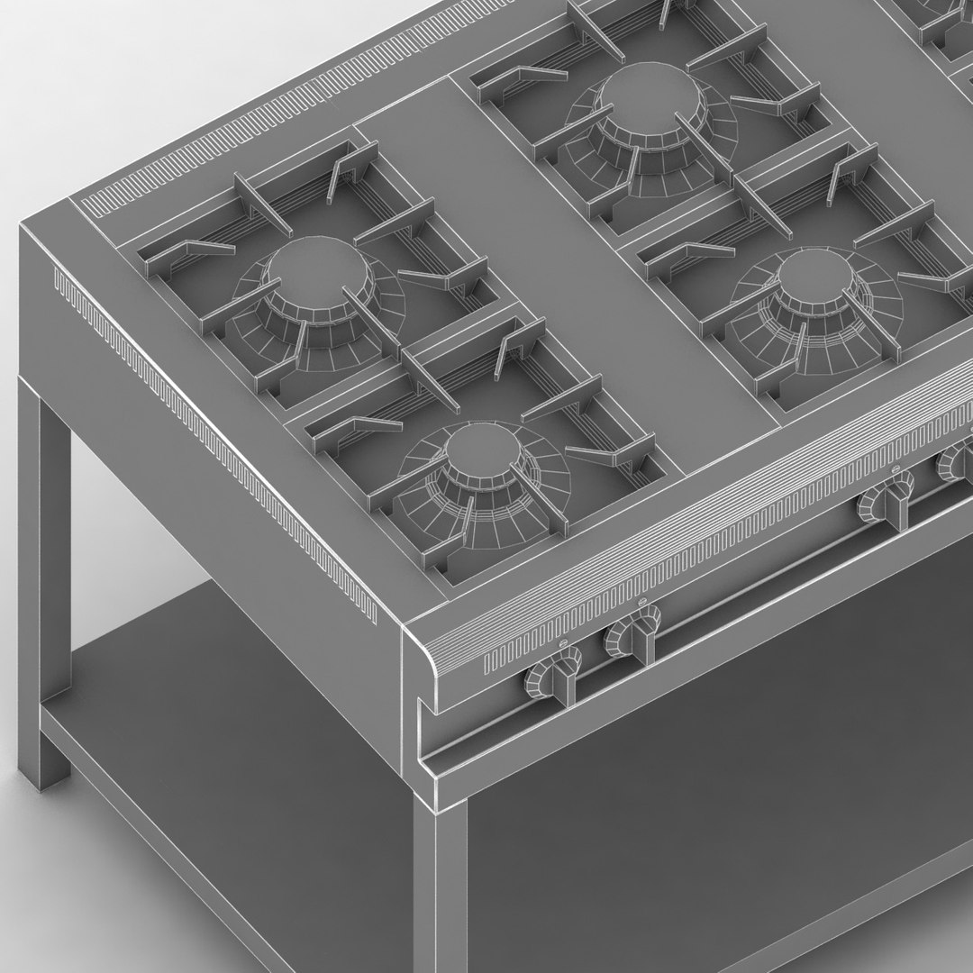 3d Burner 8 Stainless Model