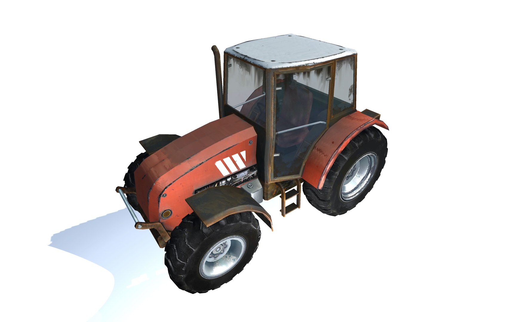 Realistic Tractor 3D Model - TurboSquid 1510848