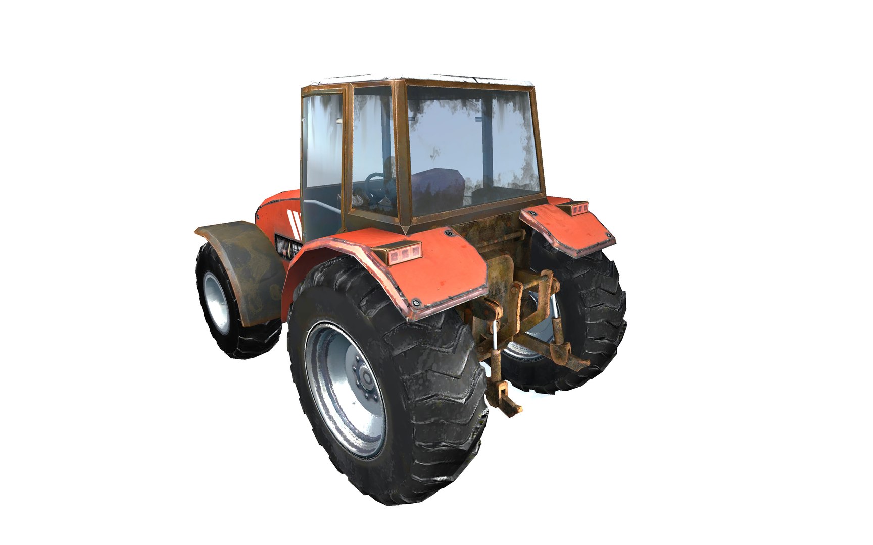 Realistic Tractor 3D Model - TurboSquid 1510848