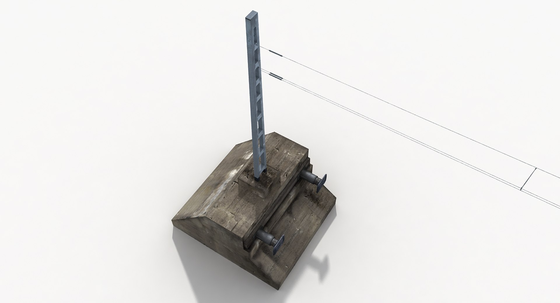 3D Railway Buffer Stop - TurboSquid 1240430