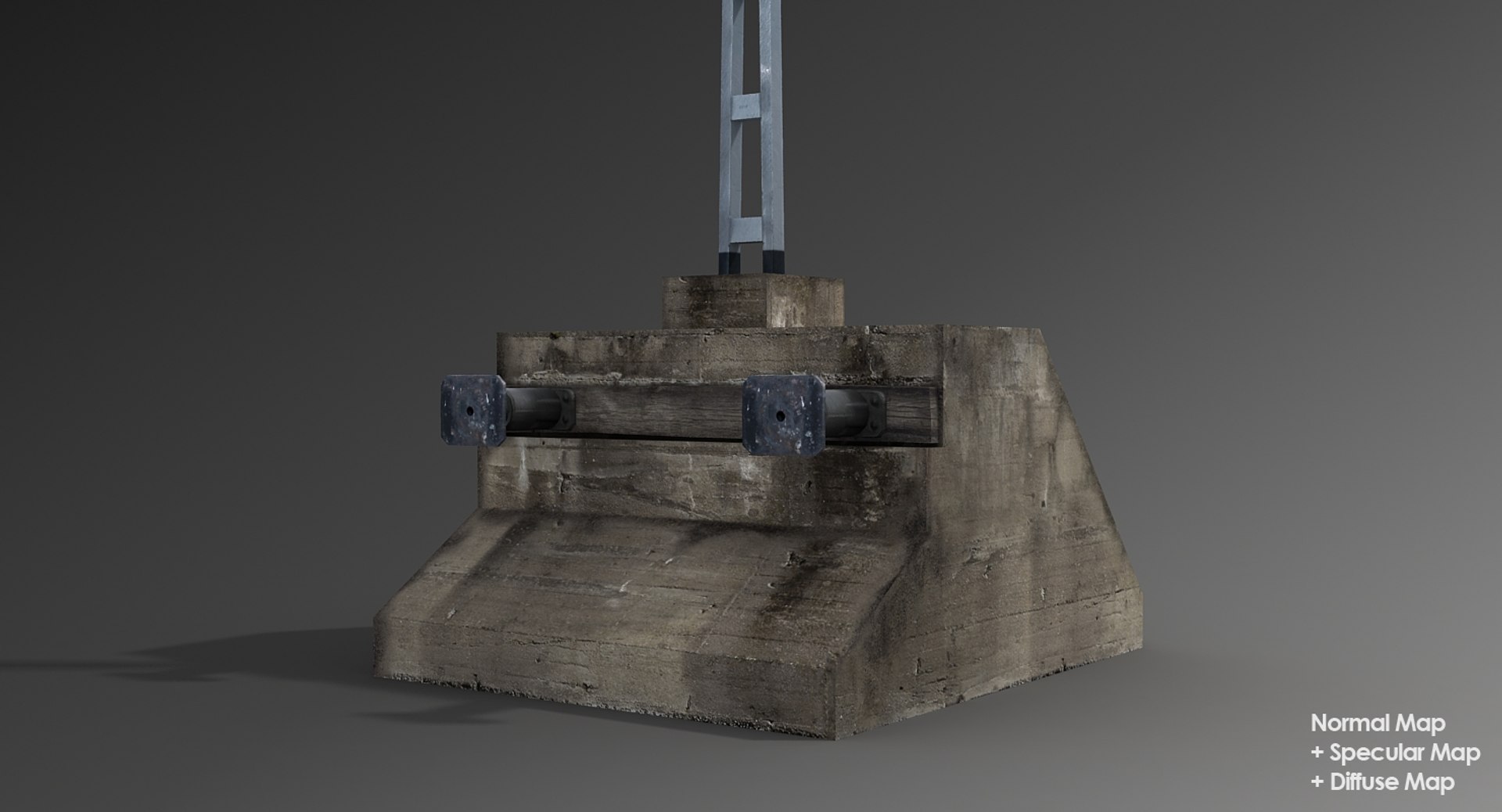 3D Railway Buffer Stop - TurboSquid 1240430