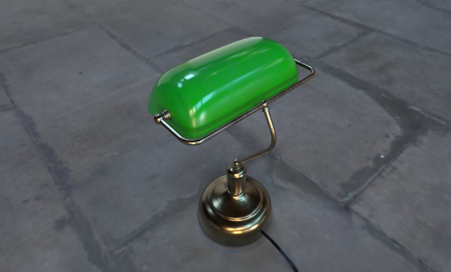 Bankers Desk Lamp 3D Model - TurboSquid 2116505