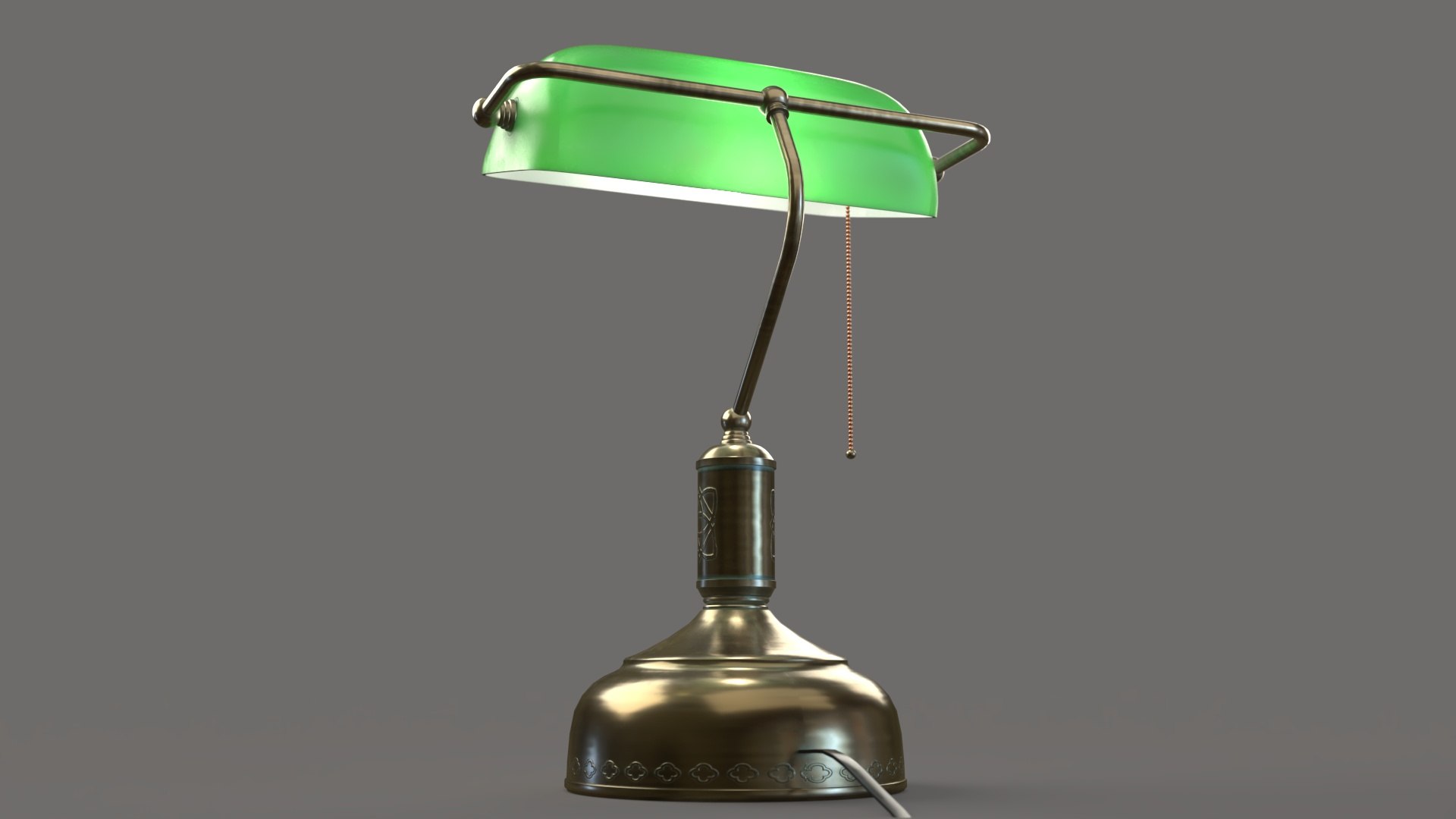 Bankers Desk Lamp 3D Model - TurboSquid 2116505