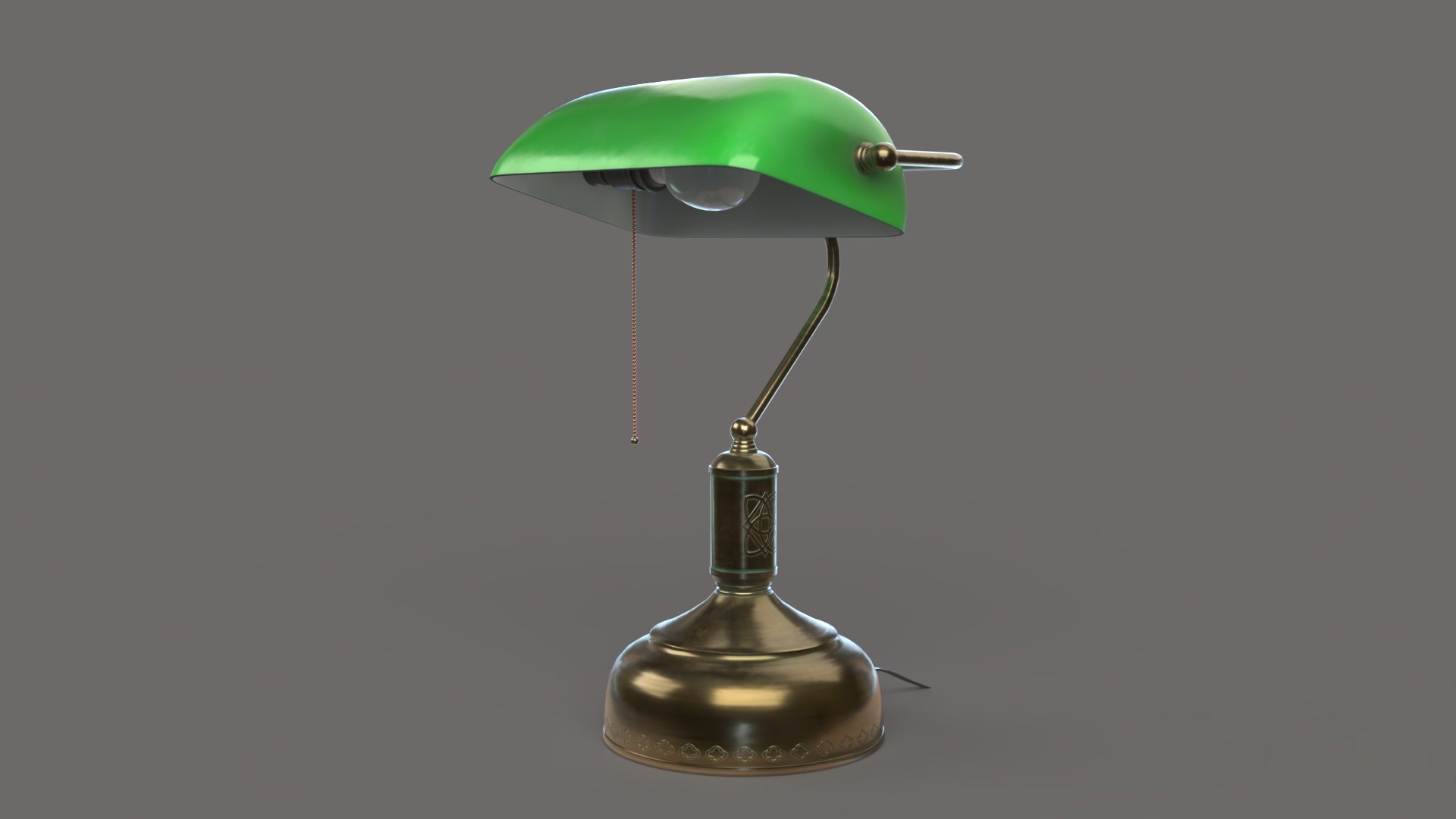 Bankers Desk Lamp 3D Model - TurboSquid 2116505
