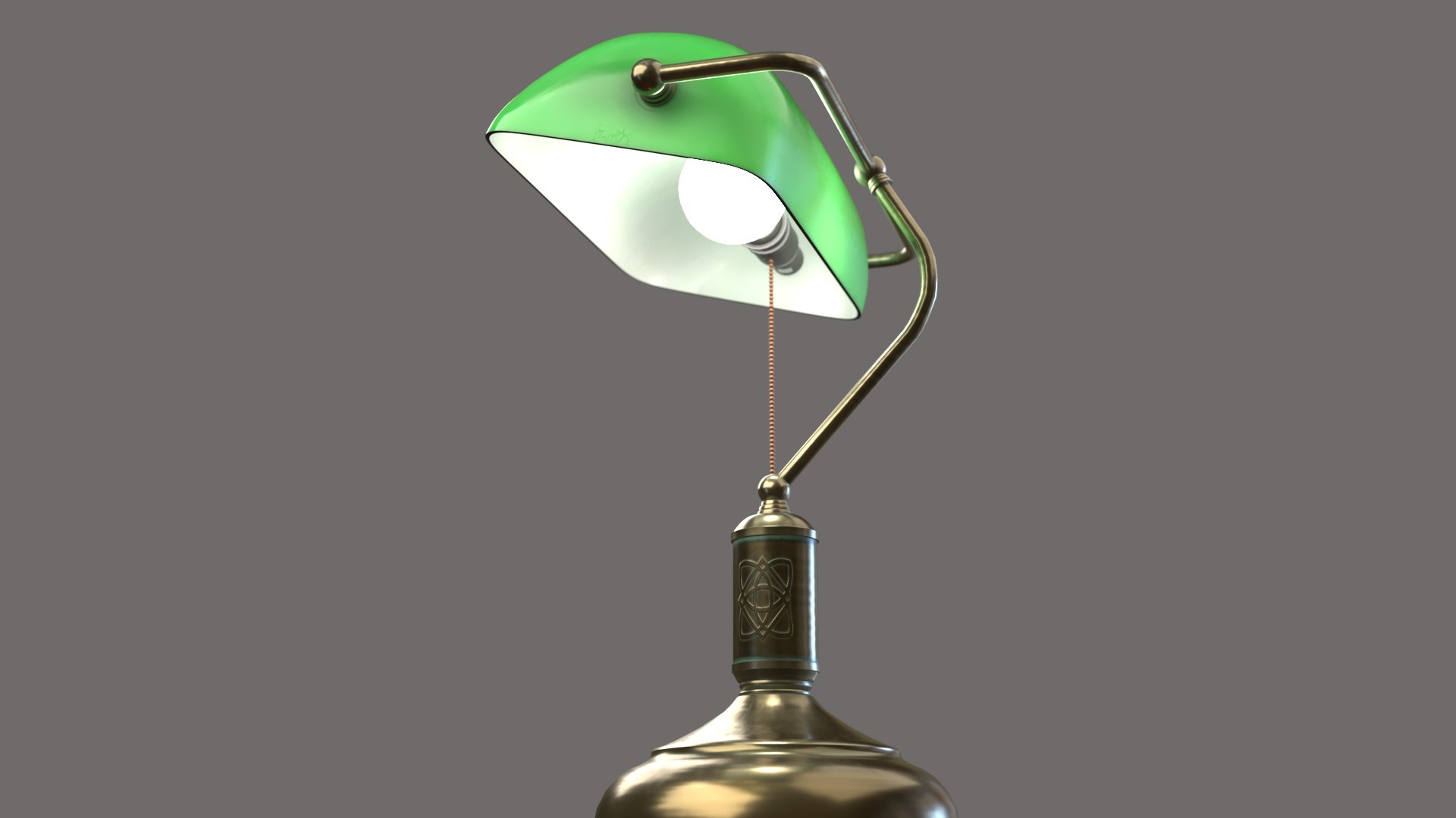 Bankers Desk Lamp 3D Model - TurboSquid 2116505