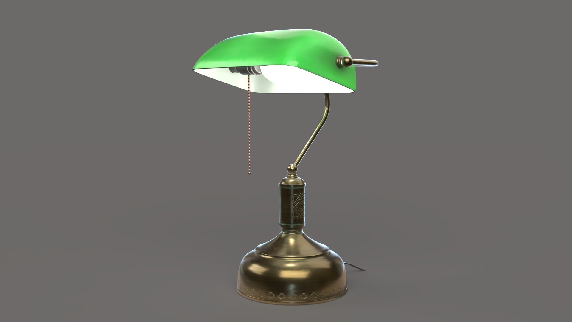 Bankers Desk Lamp 3D Model - TurboSquid 2116505
