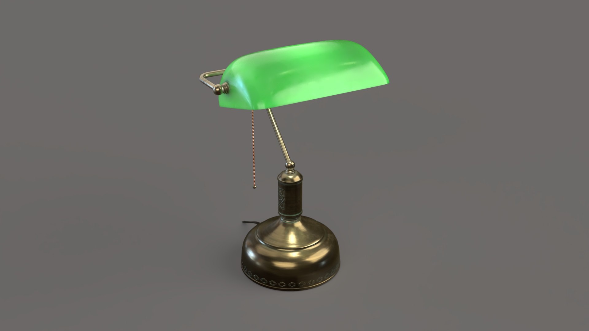Bankers Desk Lamp 3D Model - TurboSquid 2116505