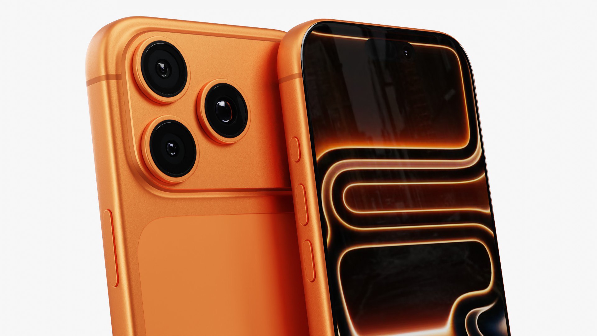 Apple IPhone 17 Pro Cosmic Orange 3D - TurboSquid 2470340
