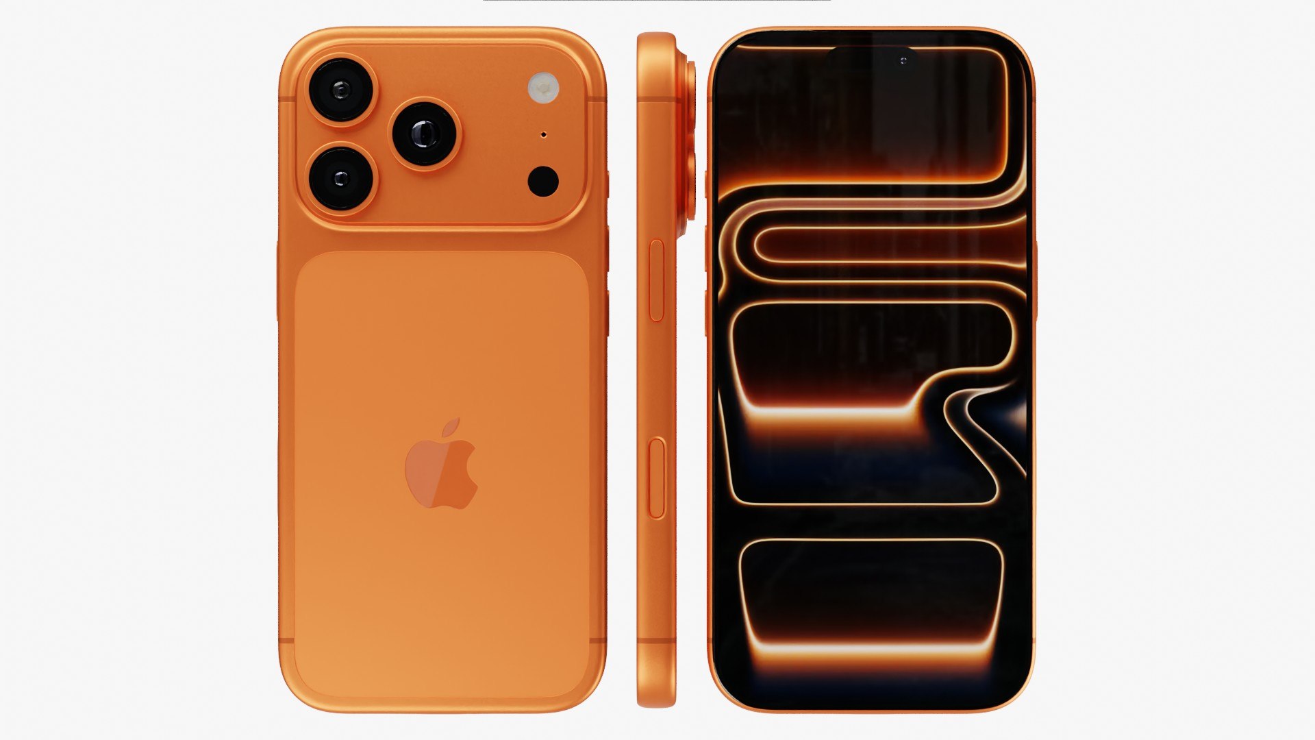 Apple IPhone 17 Pro Cosmic Orange 3D - TurboSquid 2470340