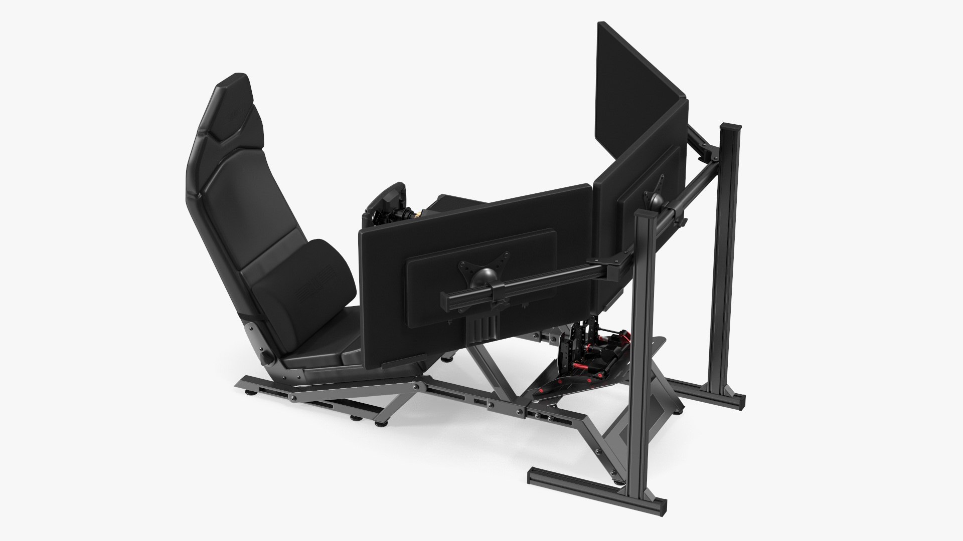 F1 Racing Sim Gaming Setup with Monitors 3D - TurboSquid 2068826