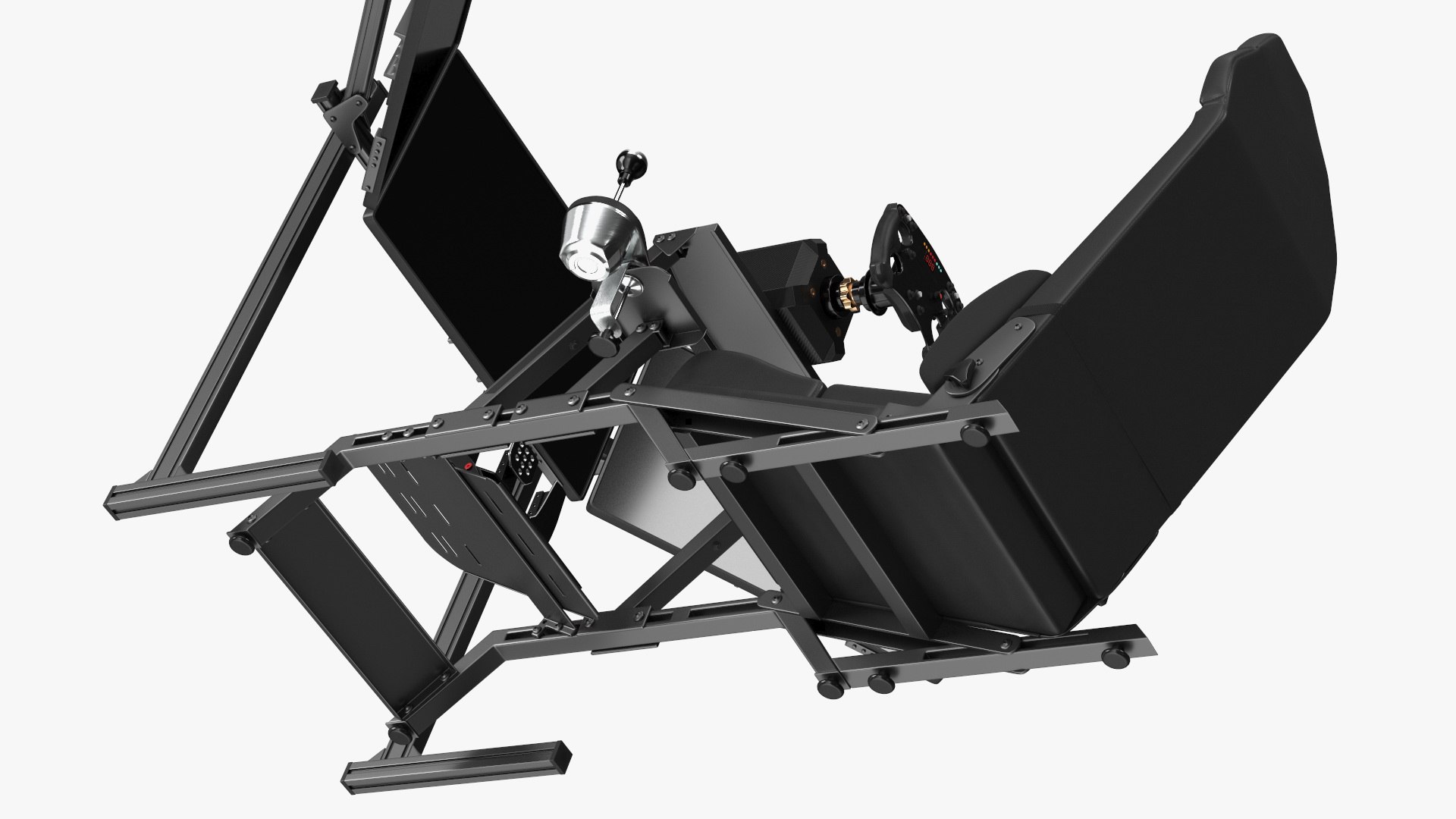F1 Racing Sim Gaming Setup with Monitors 3D - TurboSquid 2068826