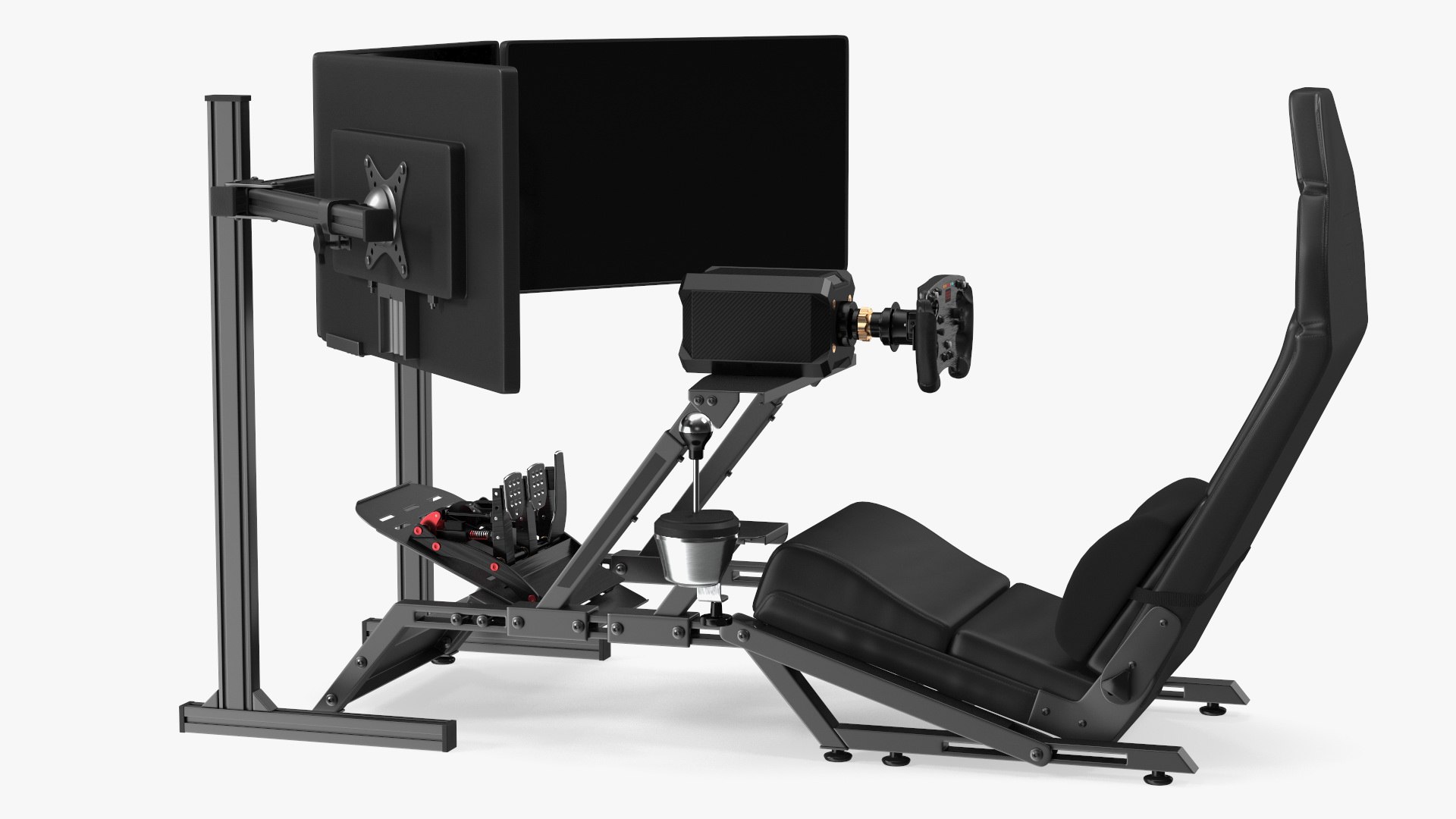 F1 Racing Sim Gaming Setup with Monitors 3D - TurboSquid 2068826