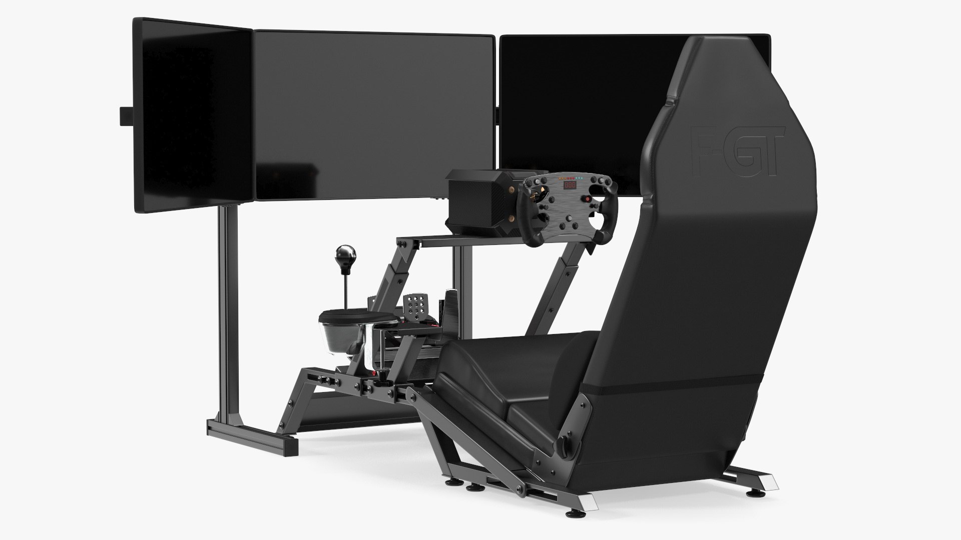 F1 Racing Sim Gaming Setup with Monitors 3D - TurboSquid 2068826