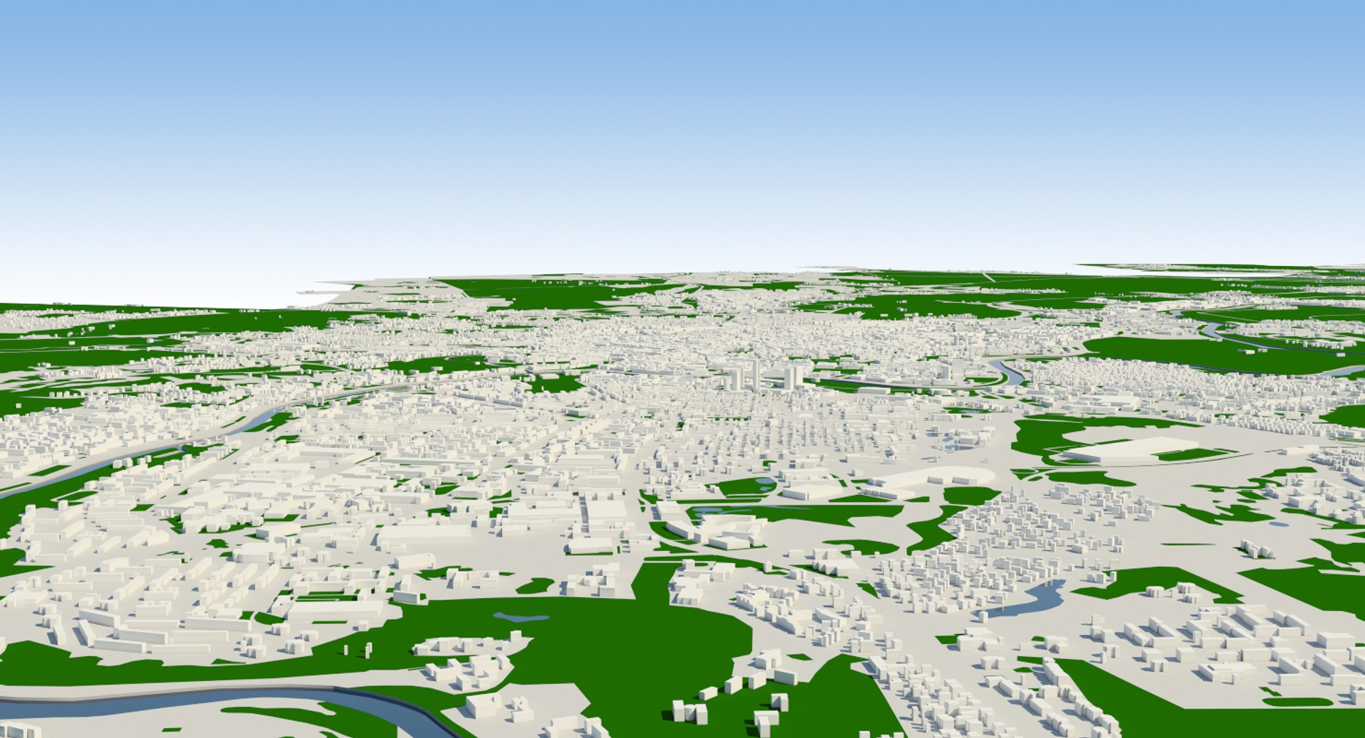 3d Vilnius Cityscape Model