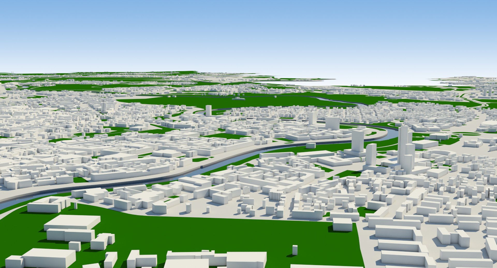 3d Vilnius Cityscape Model