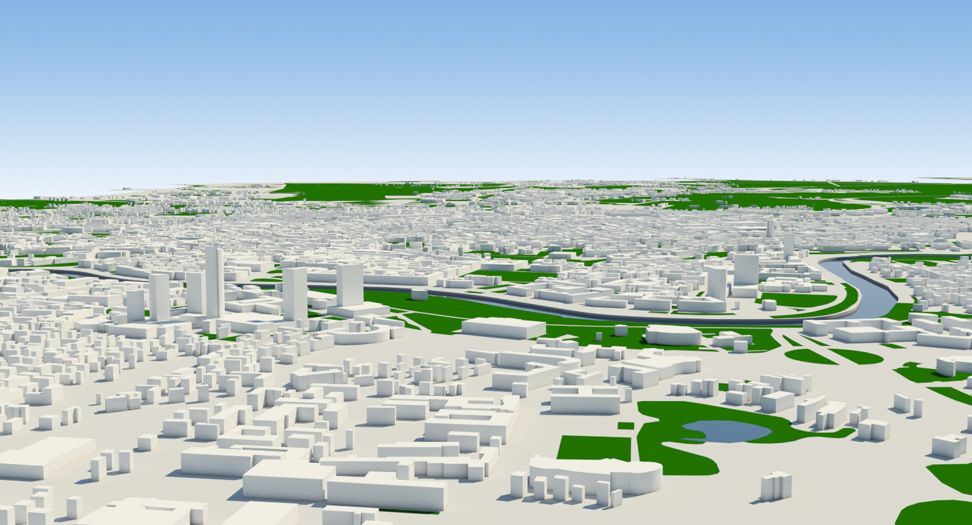 3d Vilnius Cityscape Model
