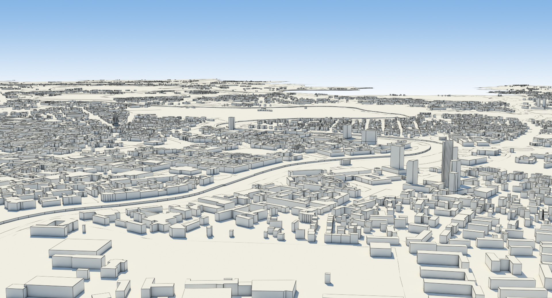3d Vilnius Cityscape Model