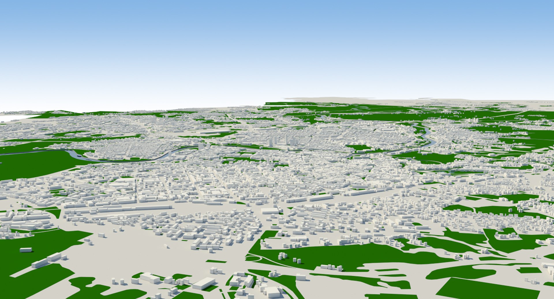 3d Vilnius Cityscape Model