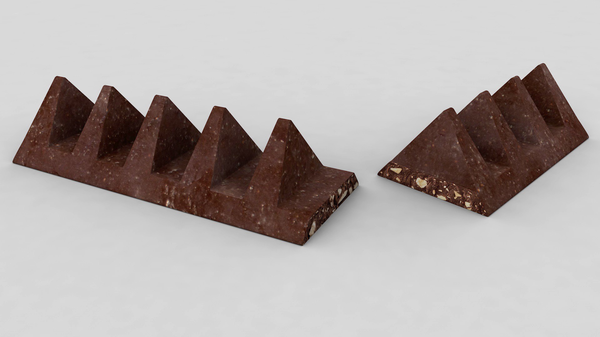 3D Toblerone Milk Chocolate Bar Model - TurboSquid 2158380