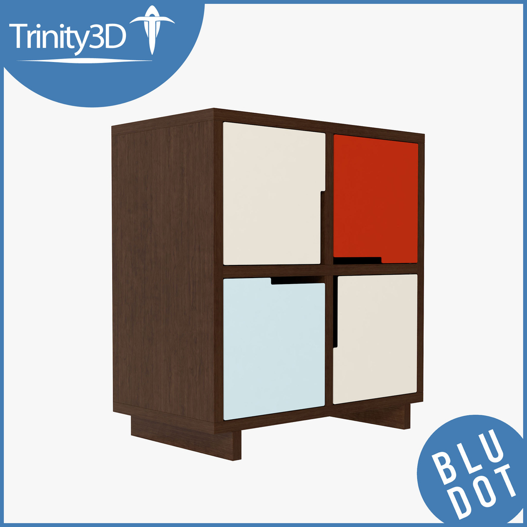 3d model cabinet contemporary