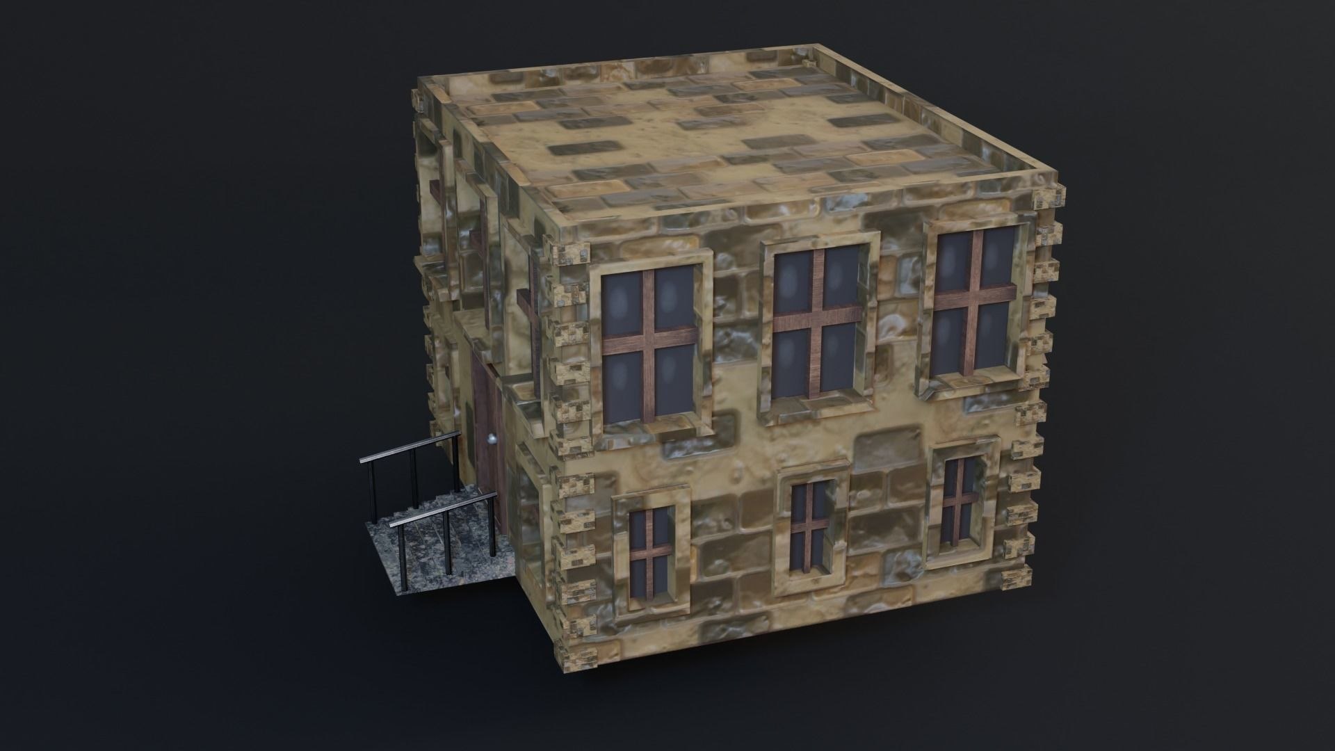 Building Game Ready Low Poly PBR 3D Model 3D Model - TurboSquid 2182933