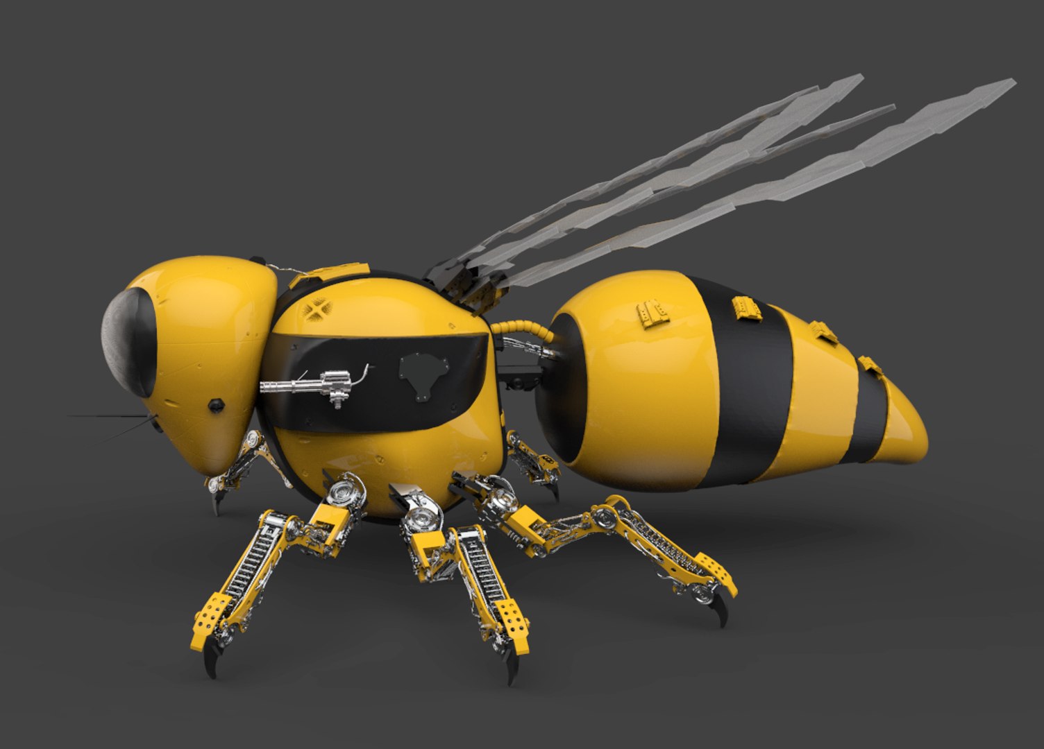 3D Robotic Bee - TurboSquid 1325319