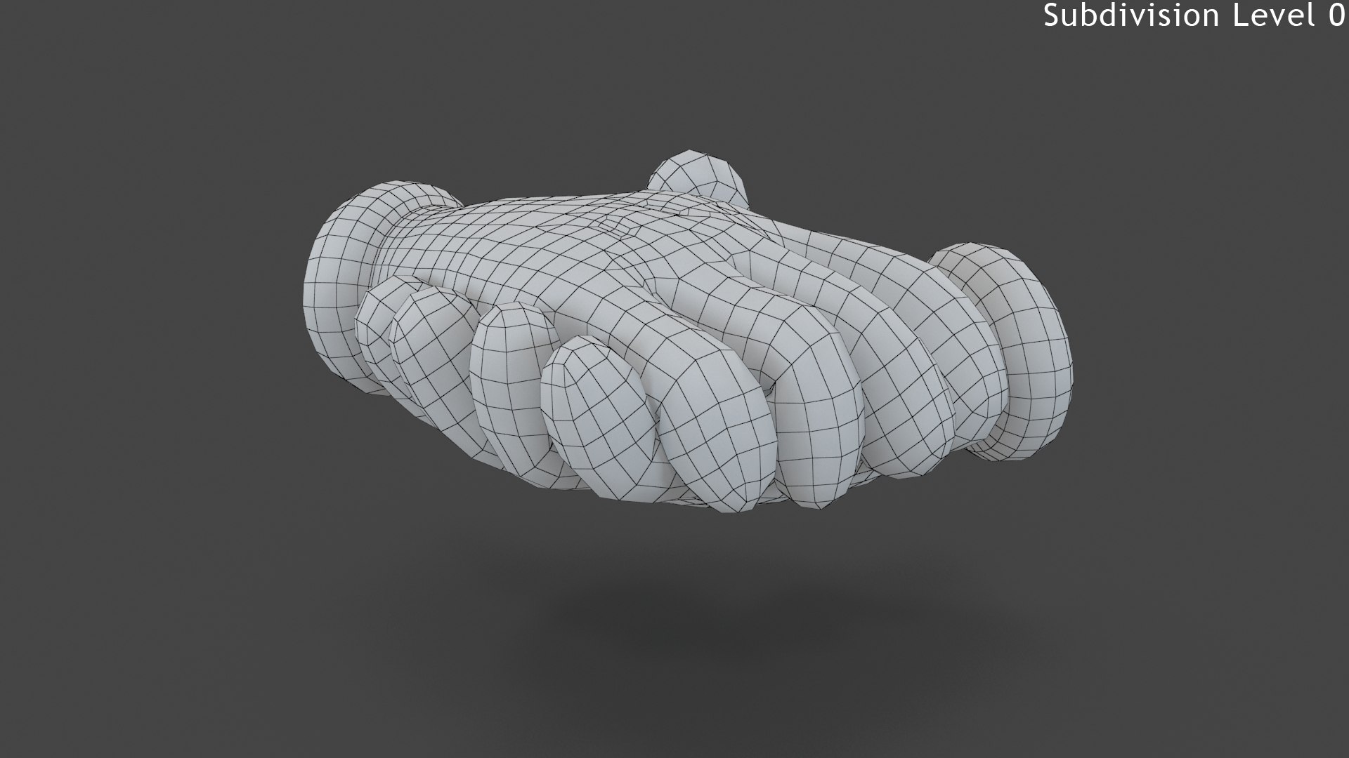 3D Model Handshake Cartoon Hand - TurboSquid 1713740