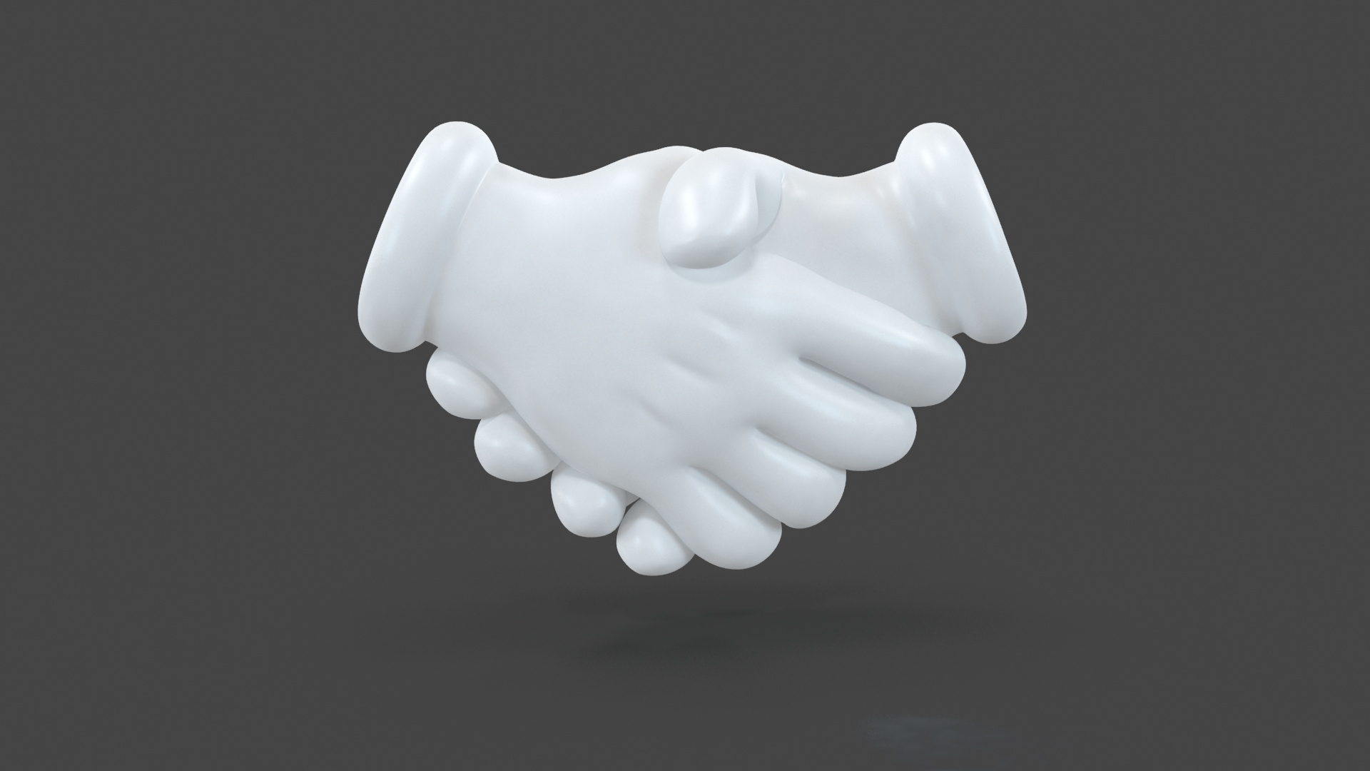 3D Model Handshake Cartoon Hand - TurboSquid 1713740