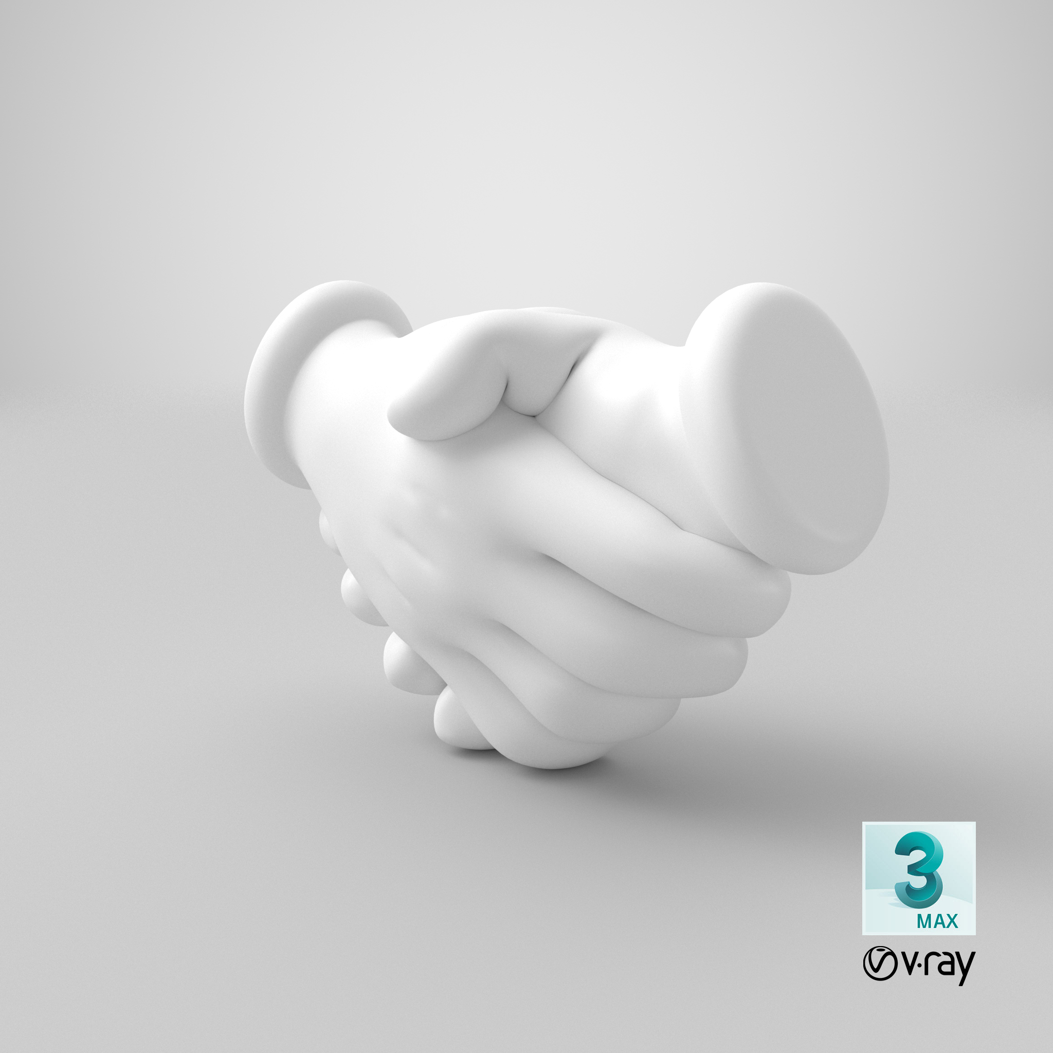 Handshake Model 3D - TurboSquid 1713740