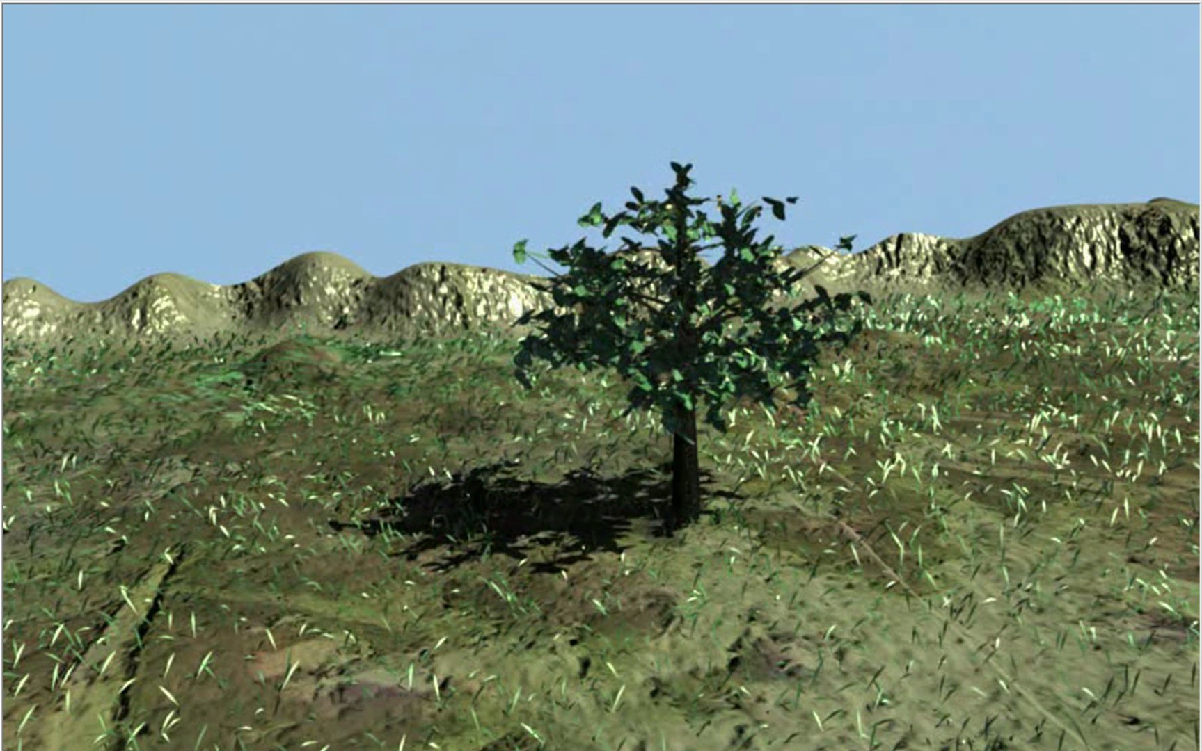Free Blend Mode Tree Landscape Particles Blender2