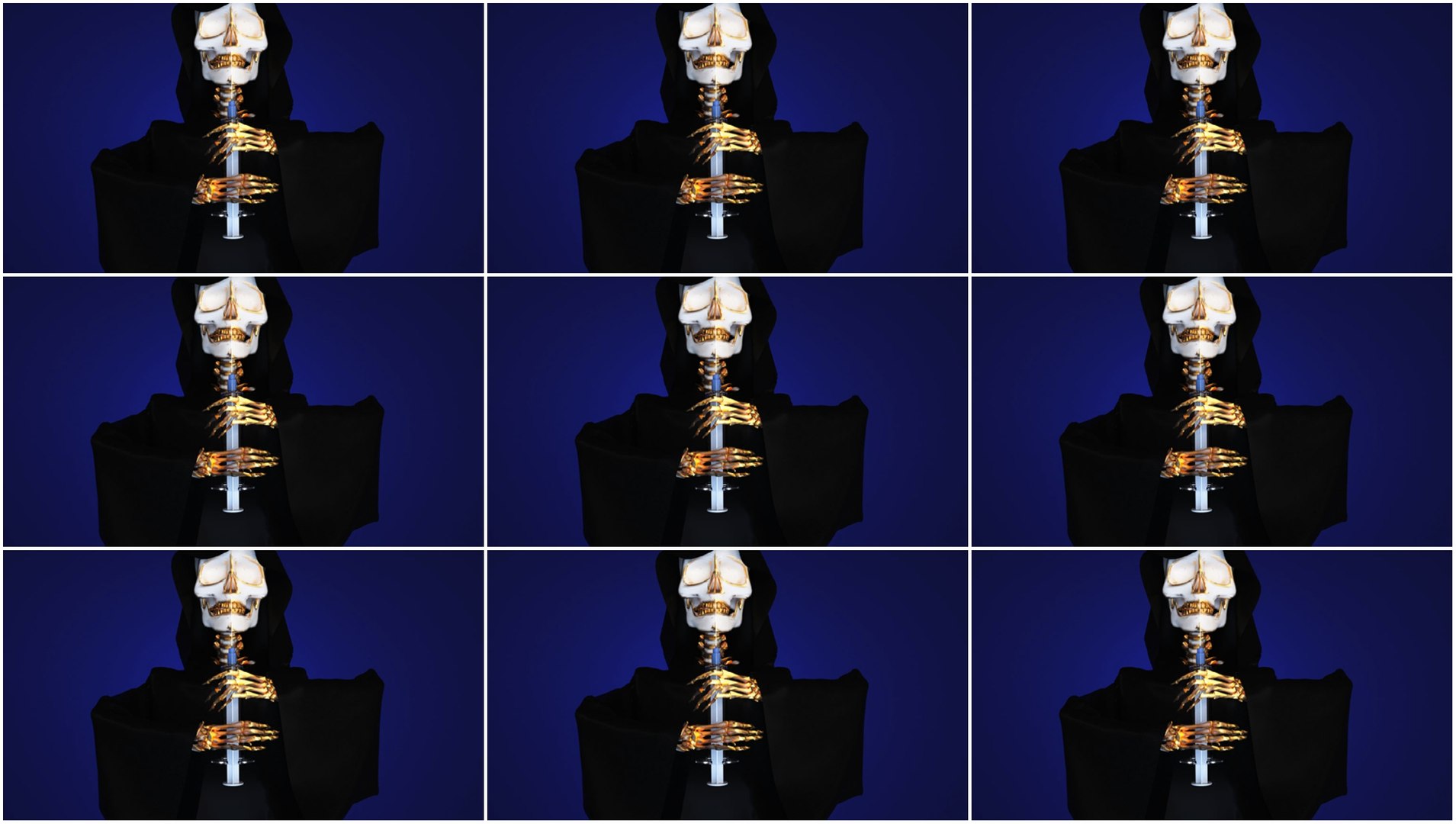 3D Reaper Scythe Reaper Demon Messenger Ghost God Of Death Monster ...