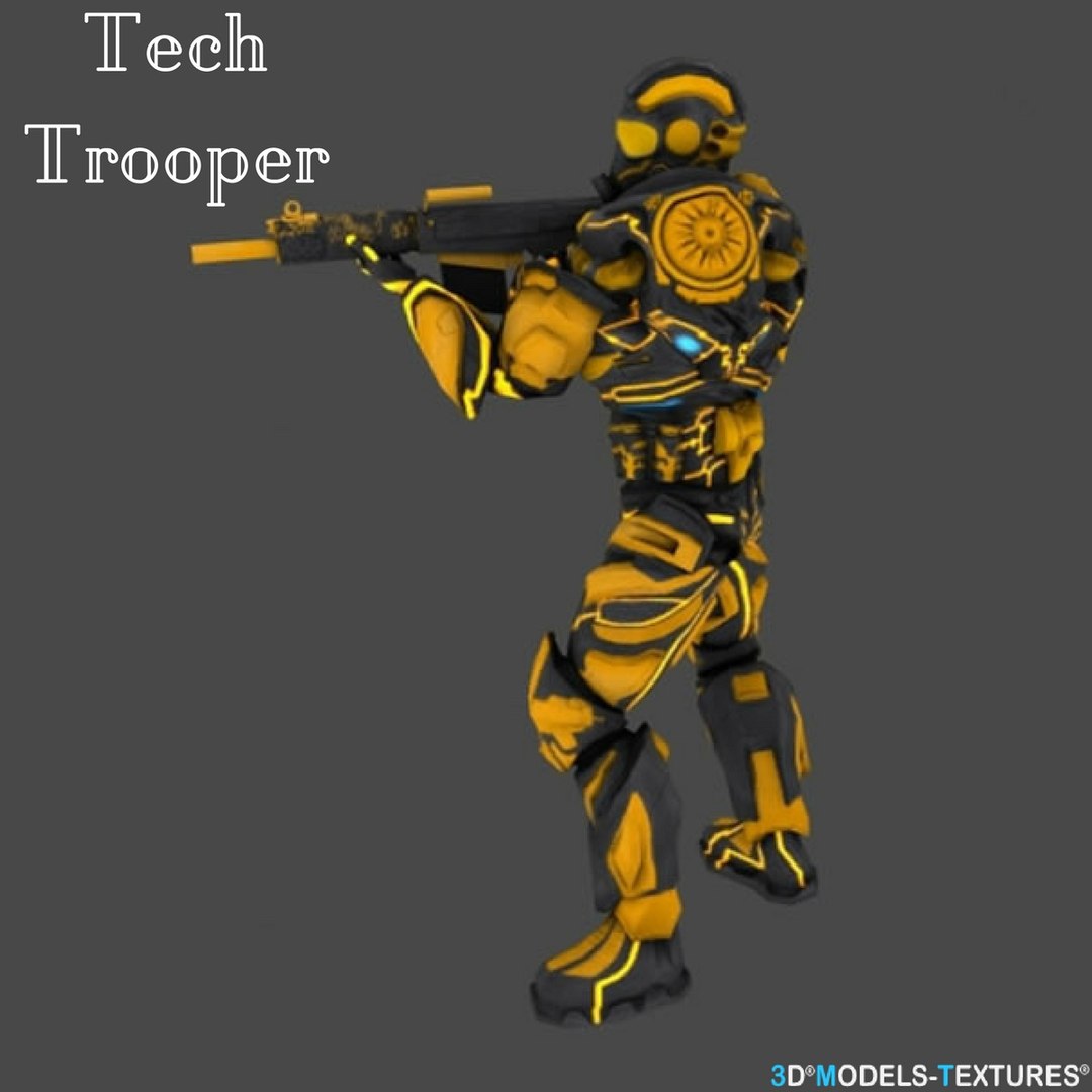 3D Tech Trooper - TurboSquid 1209953