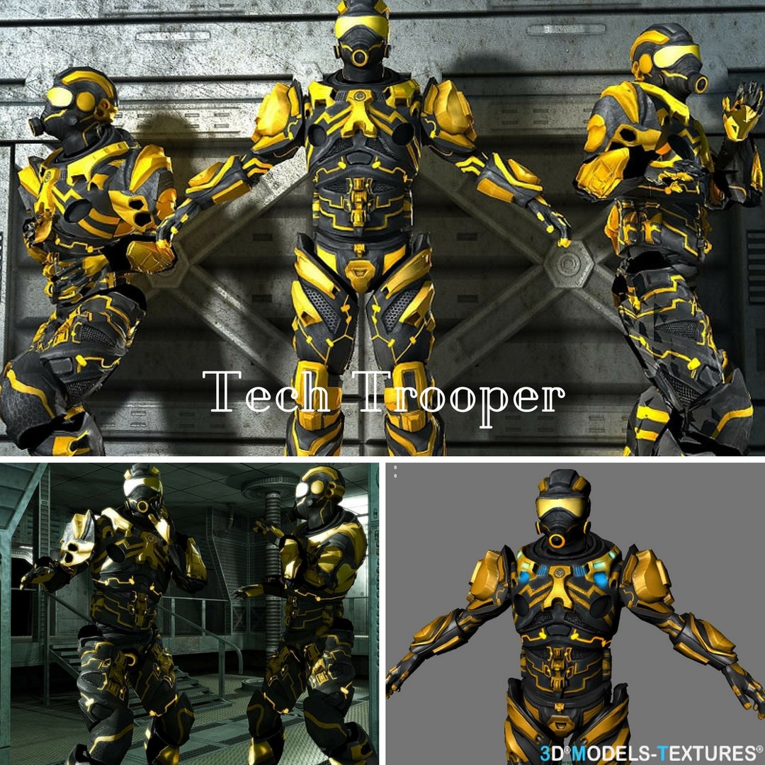 3D Tech Trooper - TurboSquid 1209953