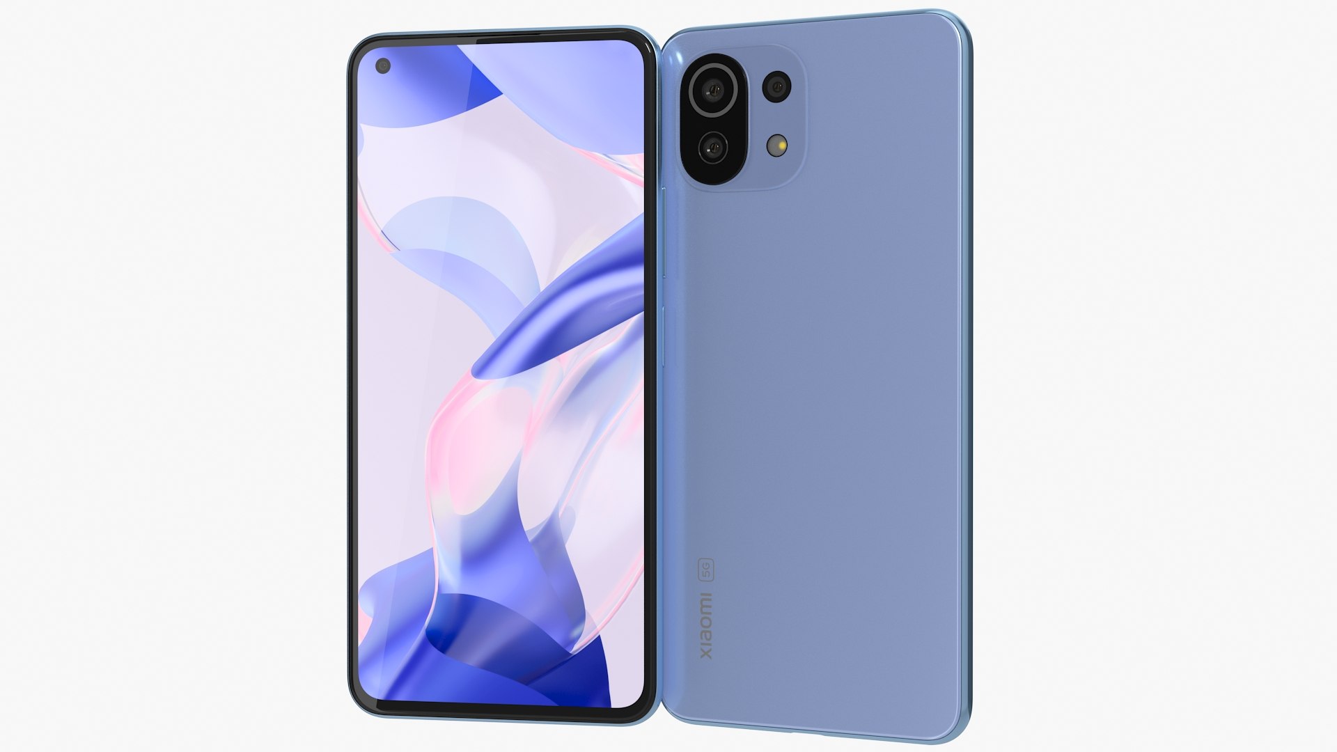 Xiaomi 11 Lite 5G NE Blue Model - TurboSquid 1796213