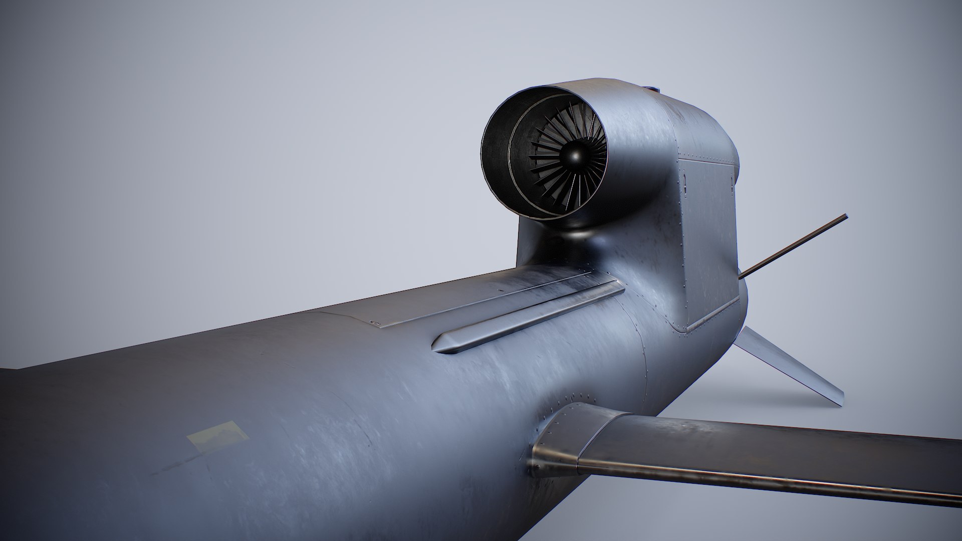 FP-5 Flamingo Ukrainian Long-range Cruise Missile Low-poly 3D Model 3D ...