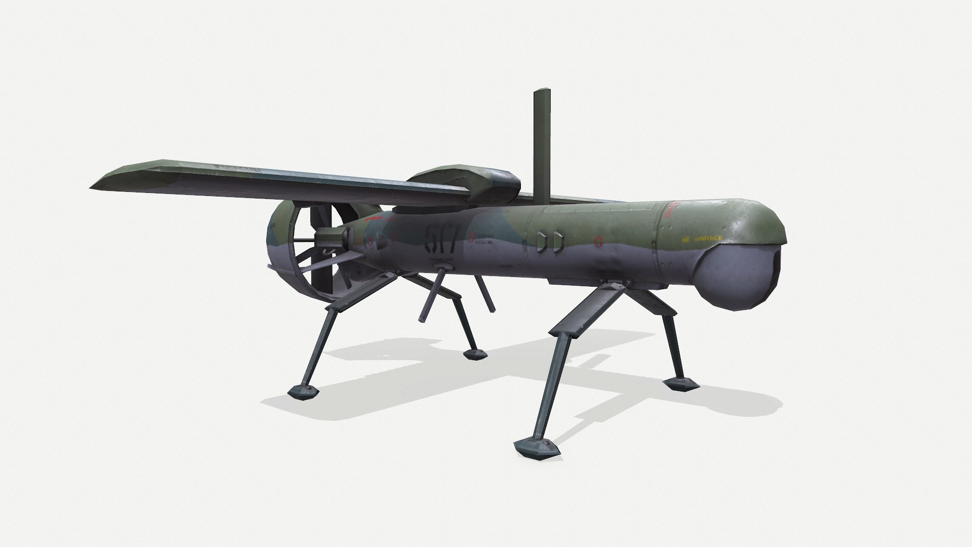 Yakovlev Pchela Russian UAV Low-poly PBR 3D model - TurboSquid 2002112