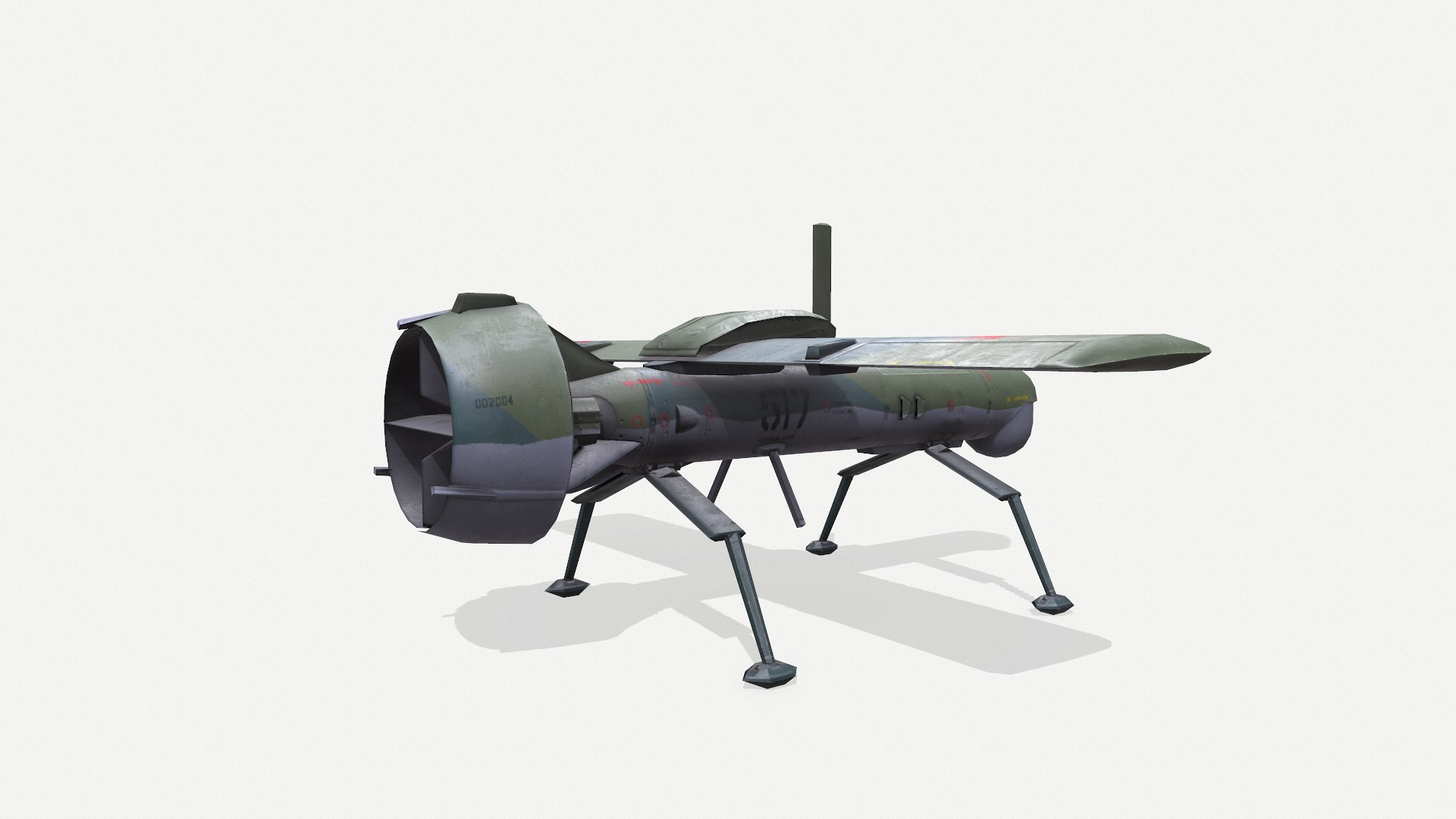 Yakovlev Pchela Russian UAV Low-poly PBR 3D model - TurboSquid 2002112