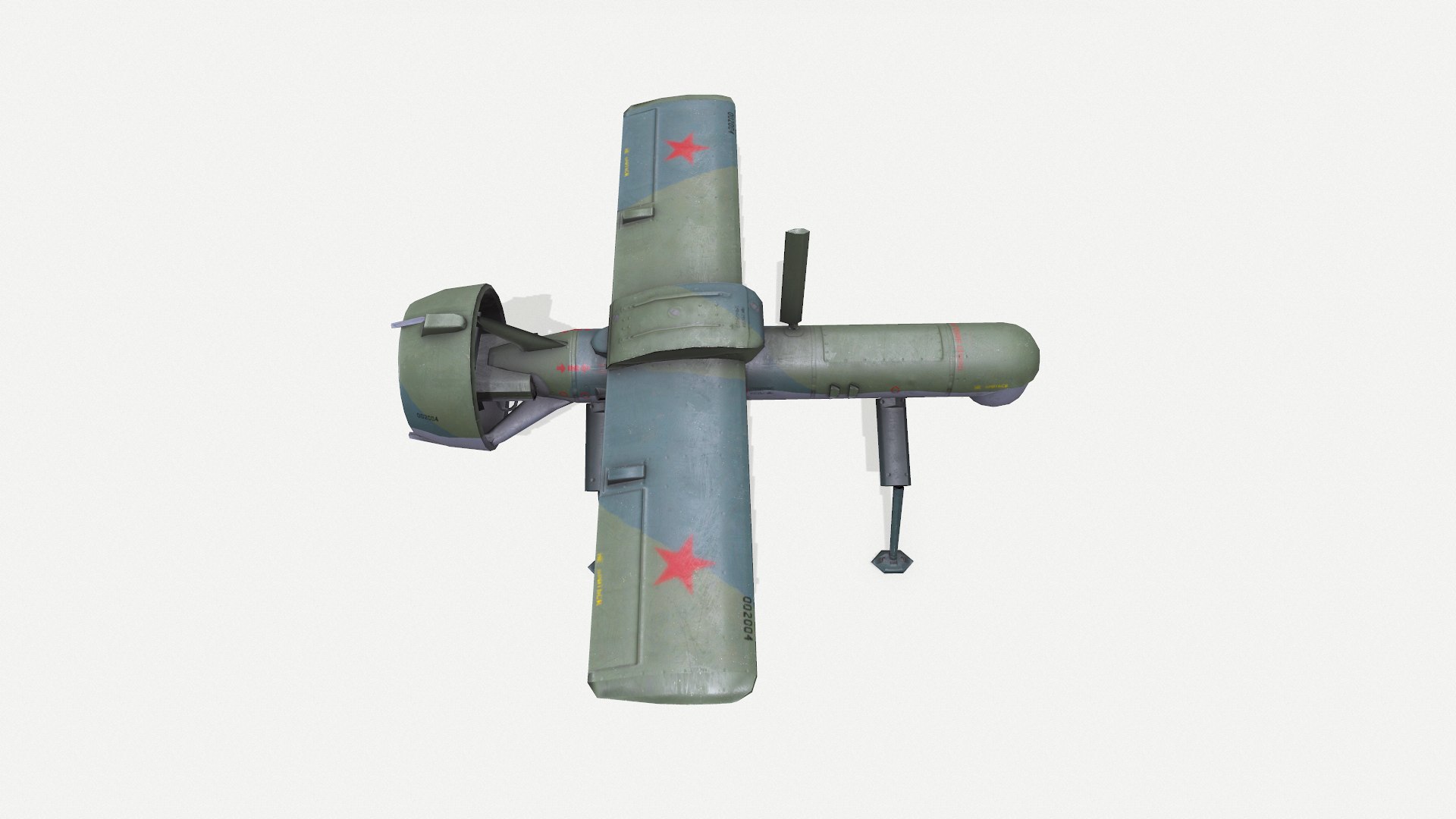 Yakovlev Pchela Russian UAV Low-poly PBR 3D model - TurboSquid 2002112