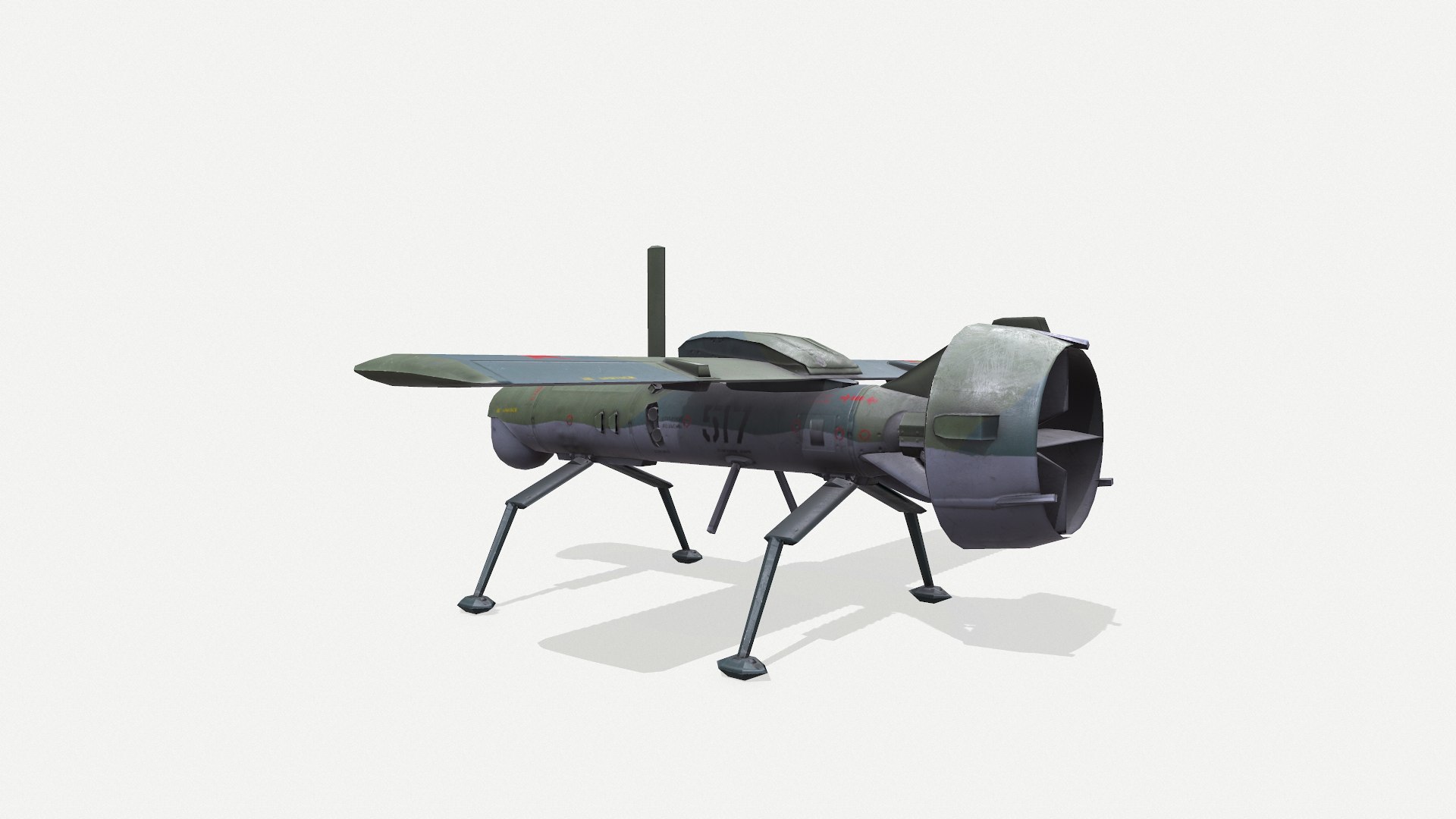 Yakovlev Pchela Russian UAV Low-poly PBR 3D model - TurboSquid 2002112