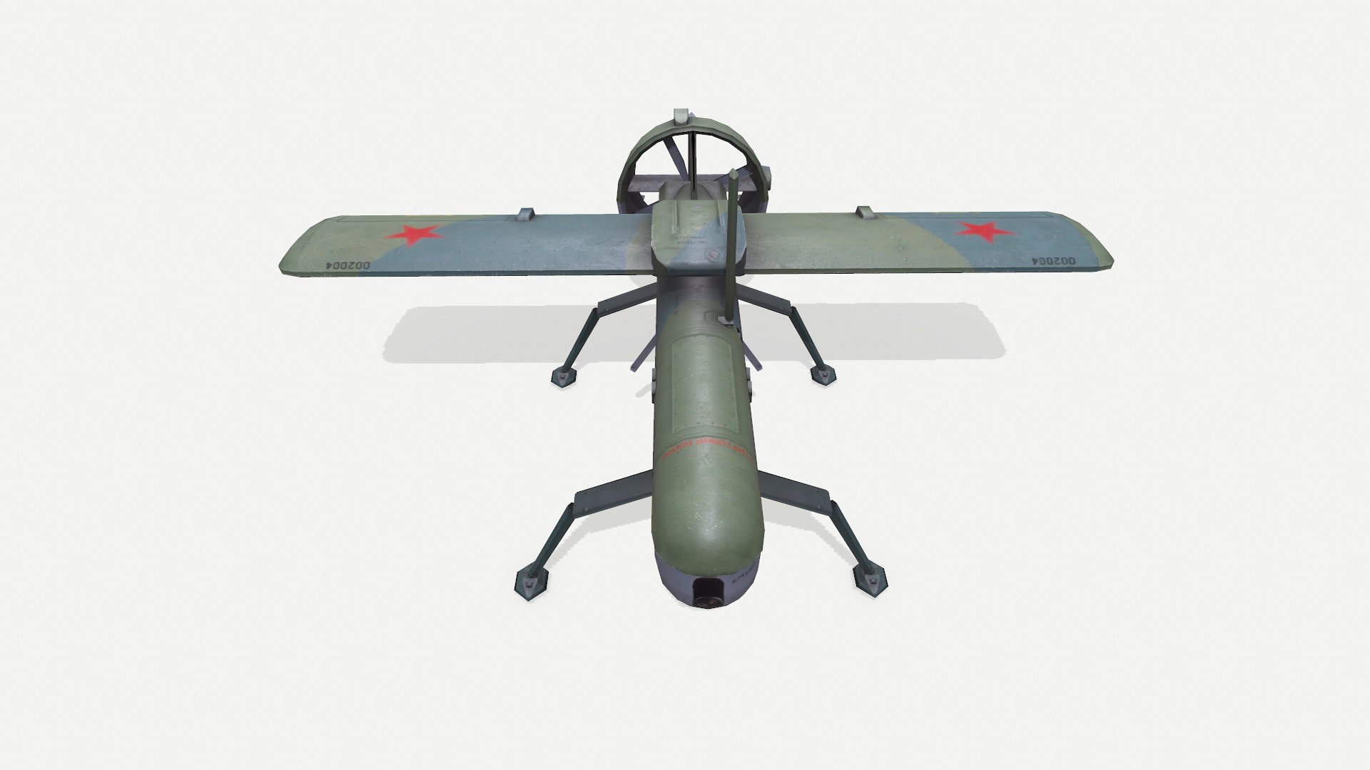 Yakovlev Pchela Russian UAV Low-poly PBR 3D model - TurboSquid 2002112