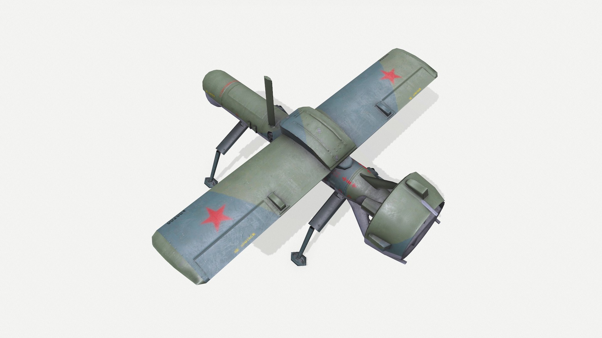 Yakovlev Pchela Russian UAV Low-poly PBR 3D model - TurboSquid 2002112