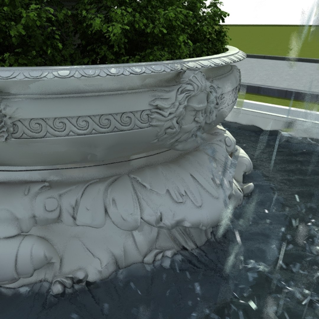 3d Fountain Water Animation